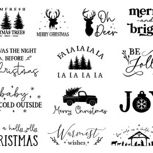 Farmhouse Christmas SVG Bundle, Rustic Christmas Svg, Christmas Decor ...