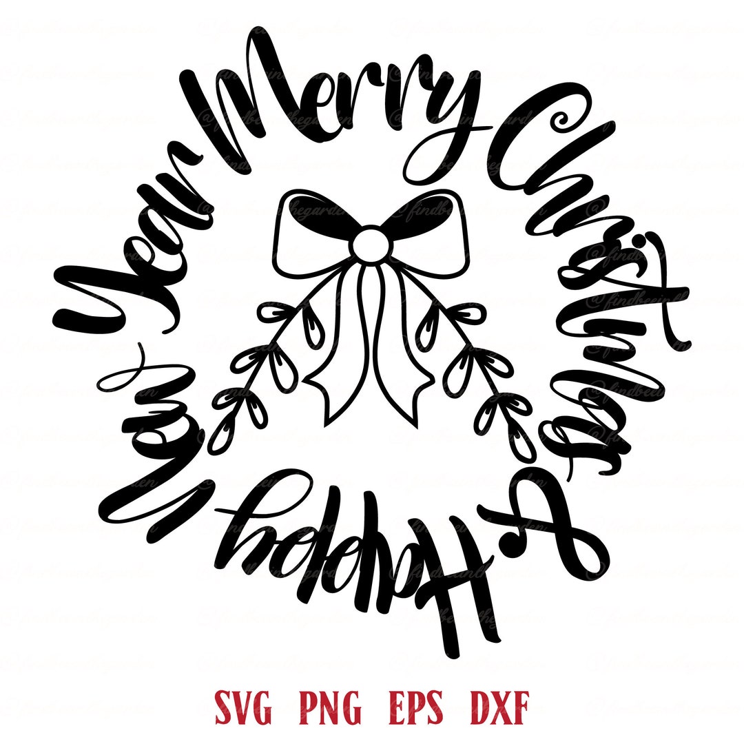 Merry Christmas Svg Happy New Year Svg Christmas Ornament Svg