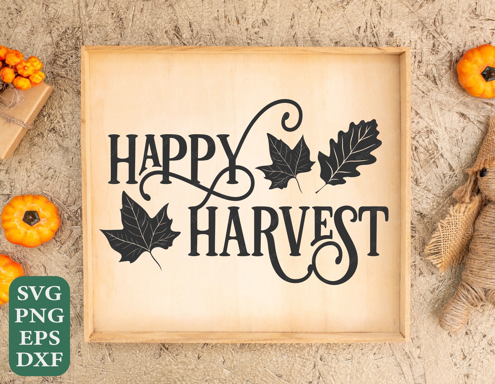 Happy Harvest Svg Harvest Svg Farmhouse Decor Svg - Etsy