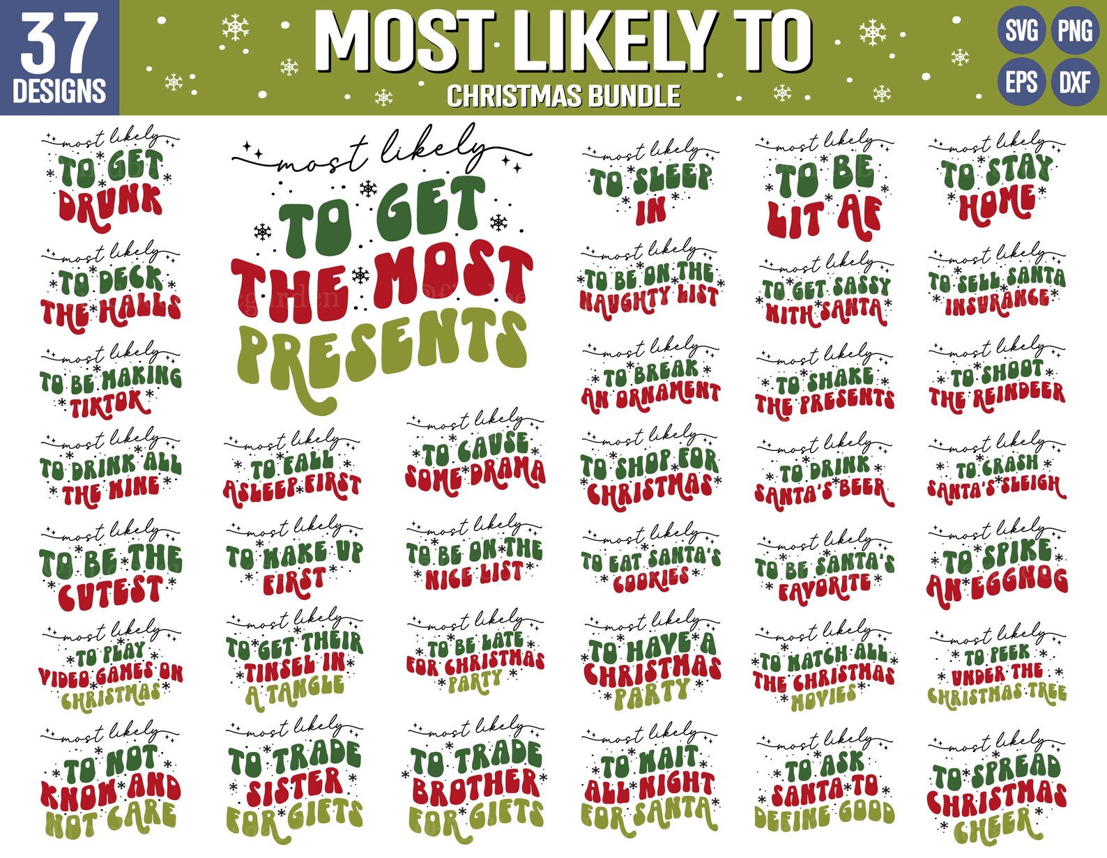 Most Likely to Christmas Svg Christmas Shirt Svg Family - Etsy