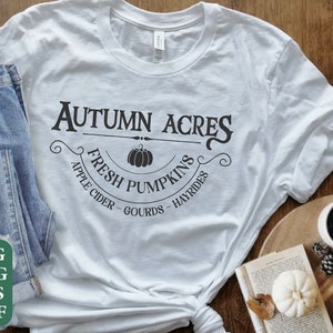 Autumn Acres Svg Pumpkin Svg Fall Svg Autumn Svg Farmhouse Fall Sign ...
