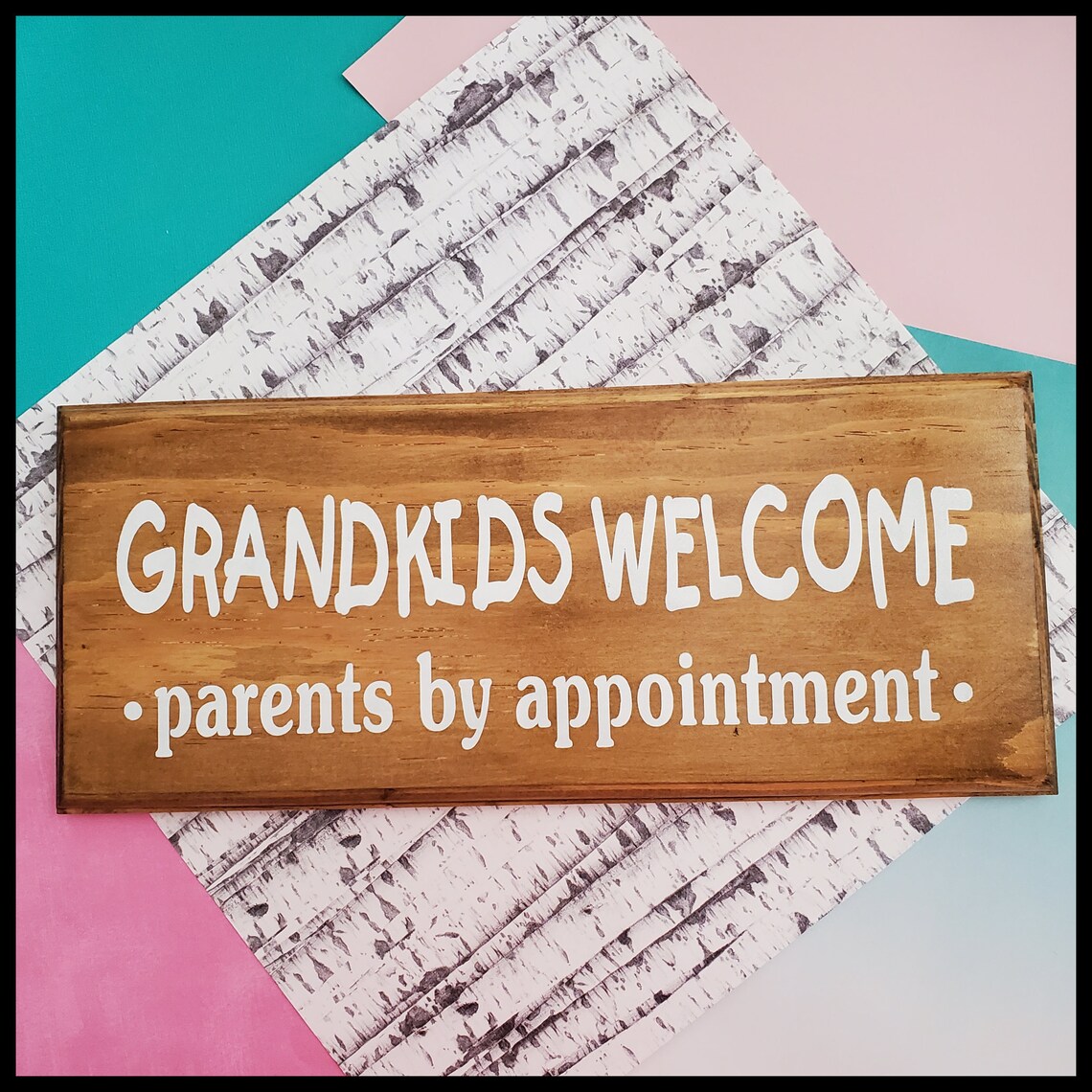Grandkids Welcome Sign Grandparent Gift Home Decor Sign - Etsy UK