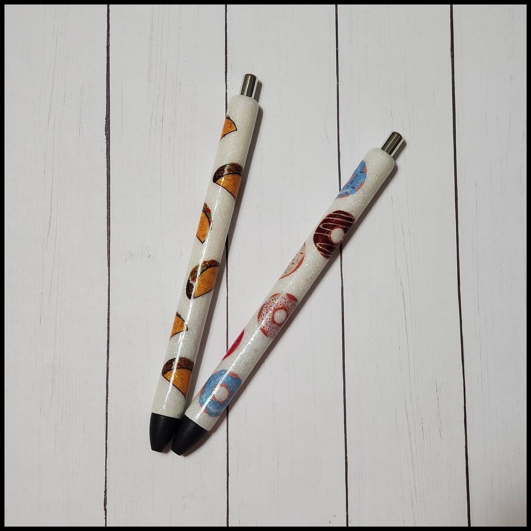 Refillable Gel Pens Taco Gel Pen Donut Gel Pen - Etsy