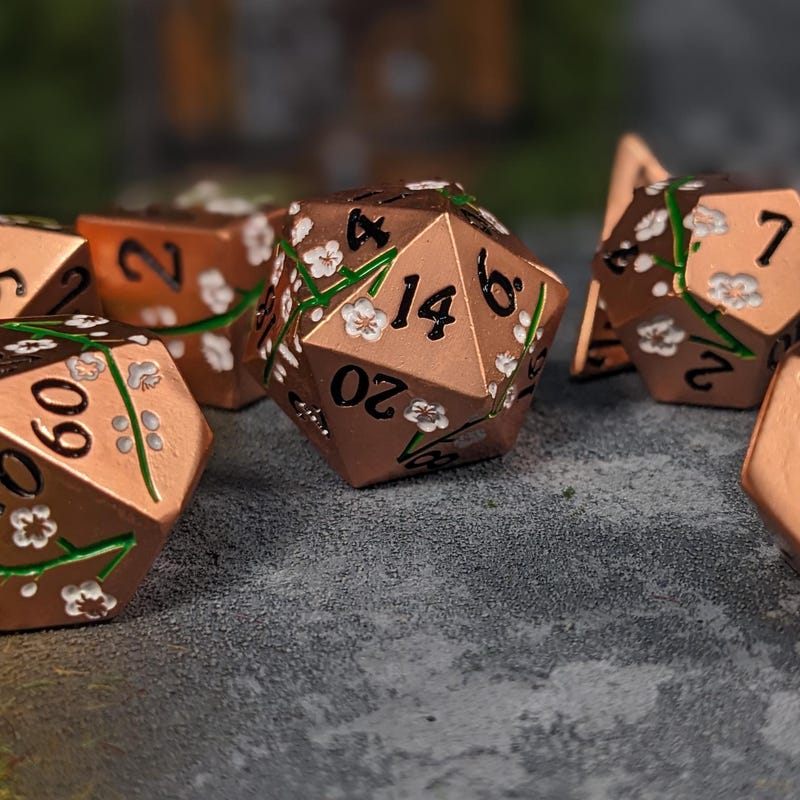 Solid Silver Dice - Etsy