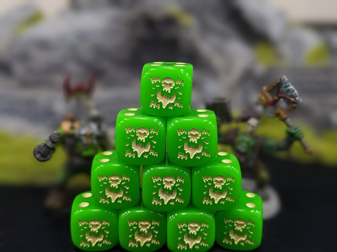 Da Laughin Orc Dice 16mm 10x Inspired by Sci-fi - Etsy