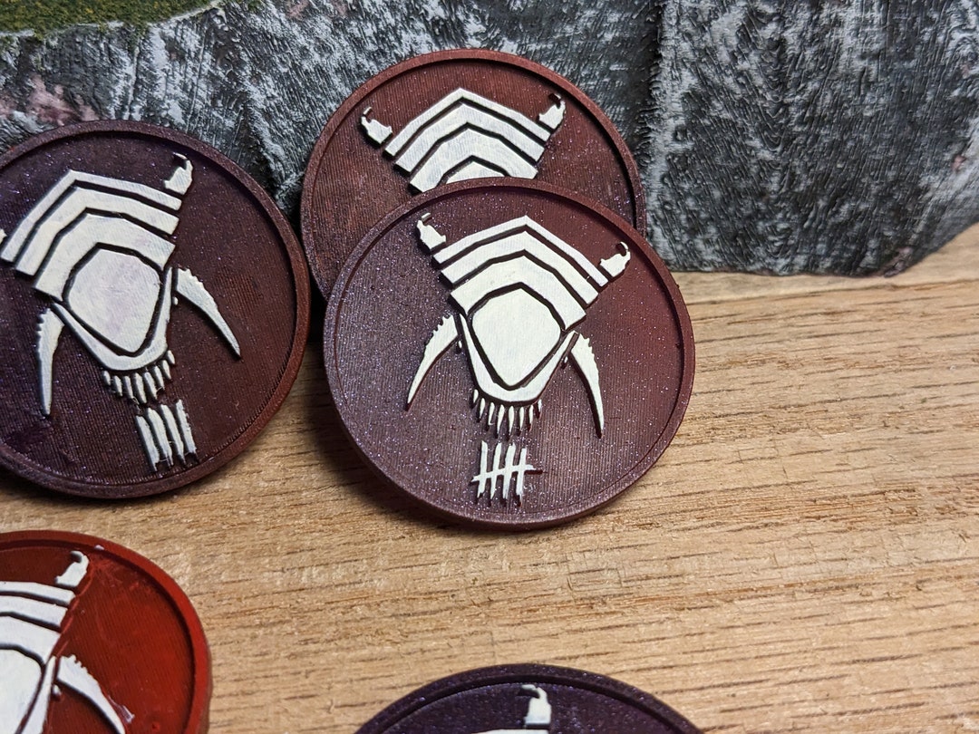 Alien Objective Markers 40mm Inspired by Warhammer 40k - Etsy