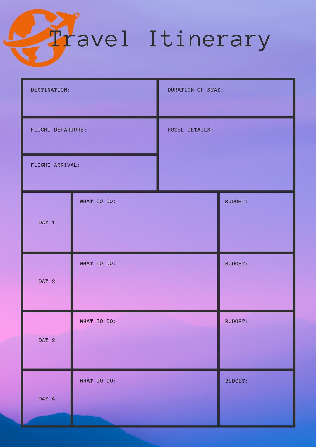 Travel Itinerary Planner Etsy travel-itinerary-planner-etsy
