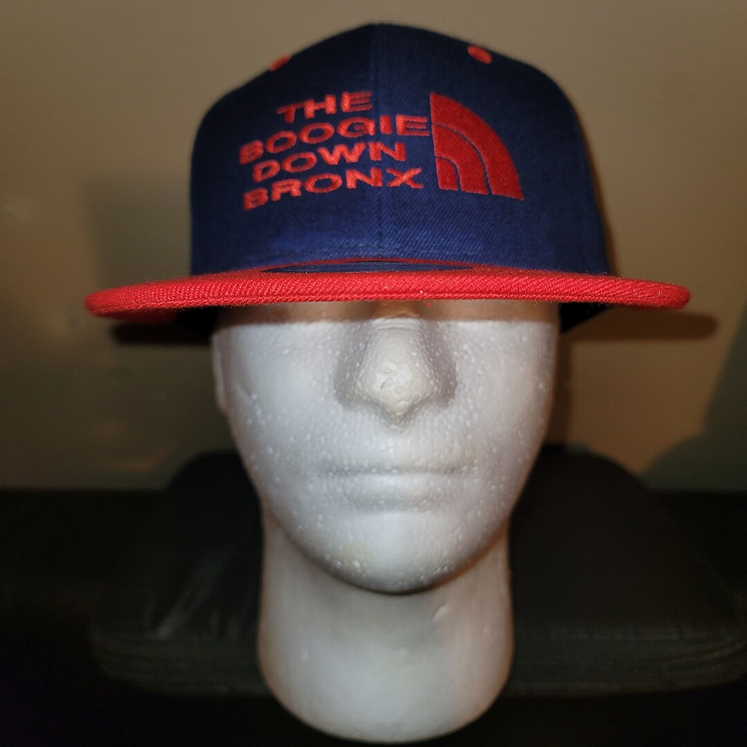Brand New With Tag Navy Blue & Red Custom Made "the Boogie Down Bronx ...