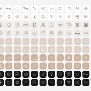 Aesthetic App Icon Pack, Boho Neutral Ios Icons Set, Modern Quotes ...