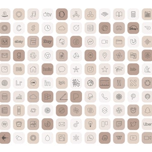 Neutral Beige App Icon Pack | Ios Theme for iPhone | Phone Wallpapers ...