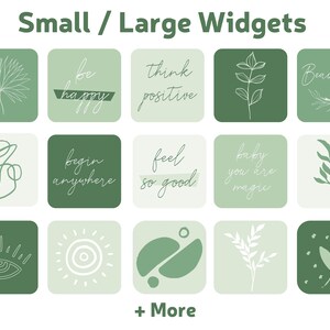 Green Aesthetic iPad App Icon Pack Sage Green iPad Theme Boho Green ...