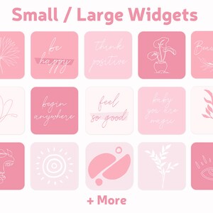 Pink Blush iPad App Icon Pack | Pink Tones Filled and Thin Icons ...