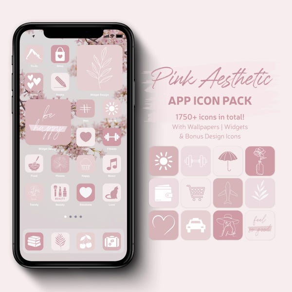 Pink Theme Pack iPad - Etsy