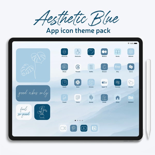 Blue Aesthetic Wallpaper - Etsy