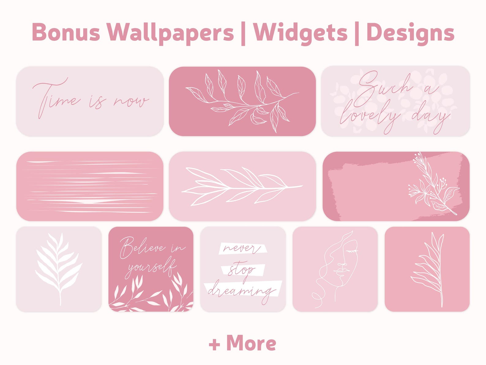 Pink Blush App Icon Pack | Blush Tones Filled and Thin Icons ...