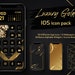 Luxury Gold Black Icon Pack for iPhone IOS 16, Ios 15 Black Aesthetic ...