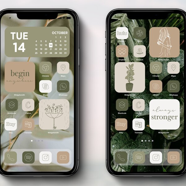 Green App Icons - Etsy