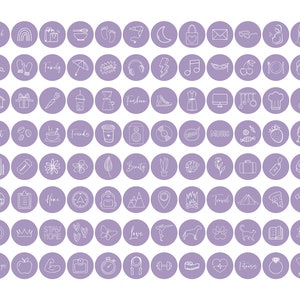 Purple Aesthetic Instagram Highlight Set, Lilac Lifestyle Story Covers ...