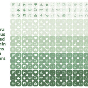Green Aesthetic App Icon Pack, Sage Green Ios App Icons, Forest Green ...