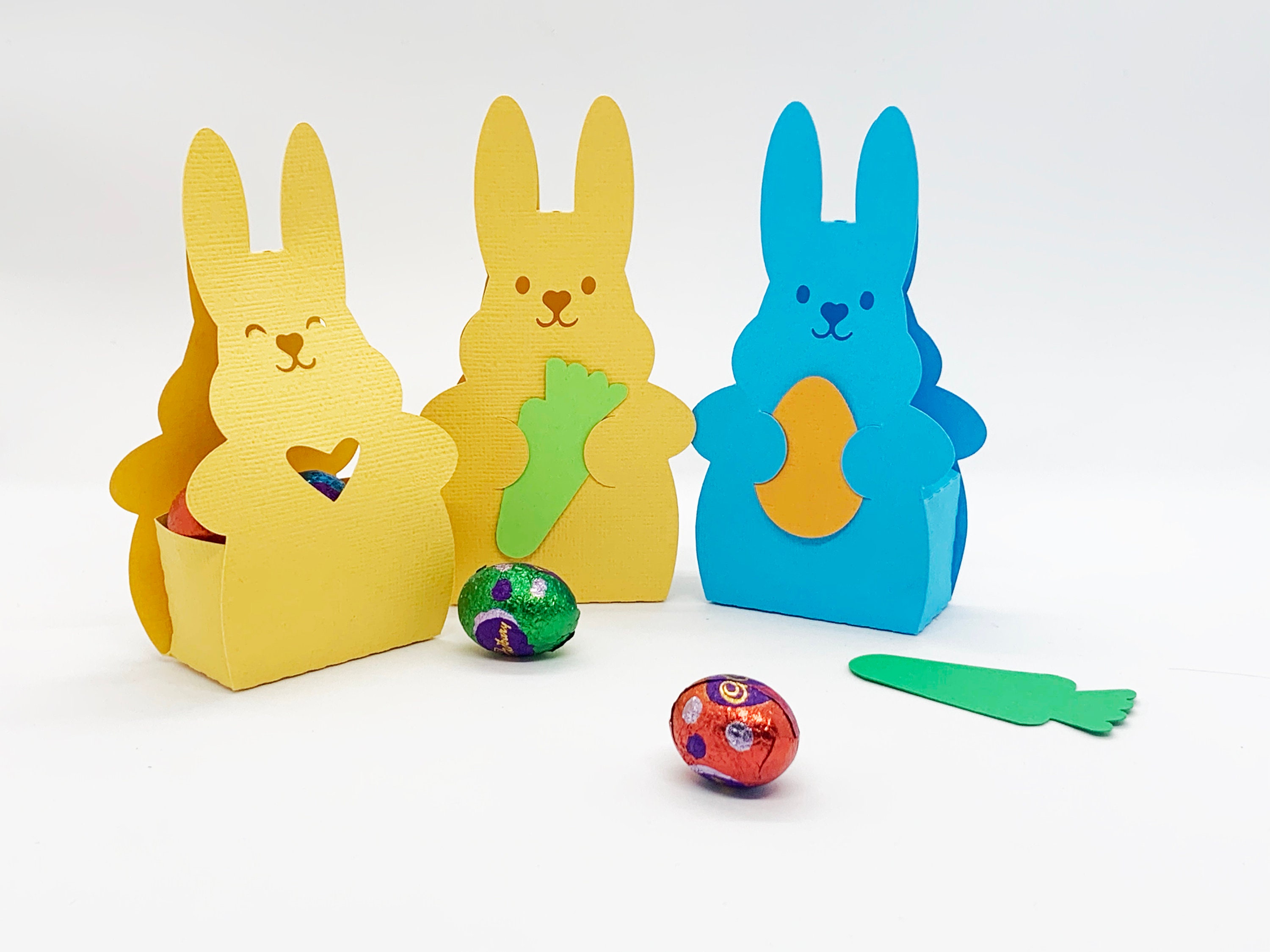 DIY Easter Bunny Holder, Box, Packaging SVG Digital Download Template ...