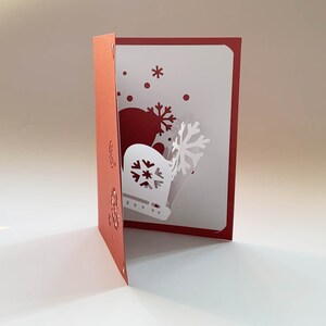 Digital Template Download, Pop up Snowy Christmas Card. Cut File SVG ...
