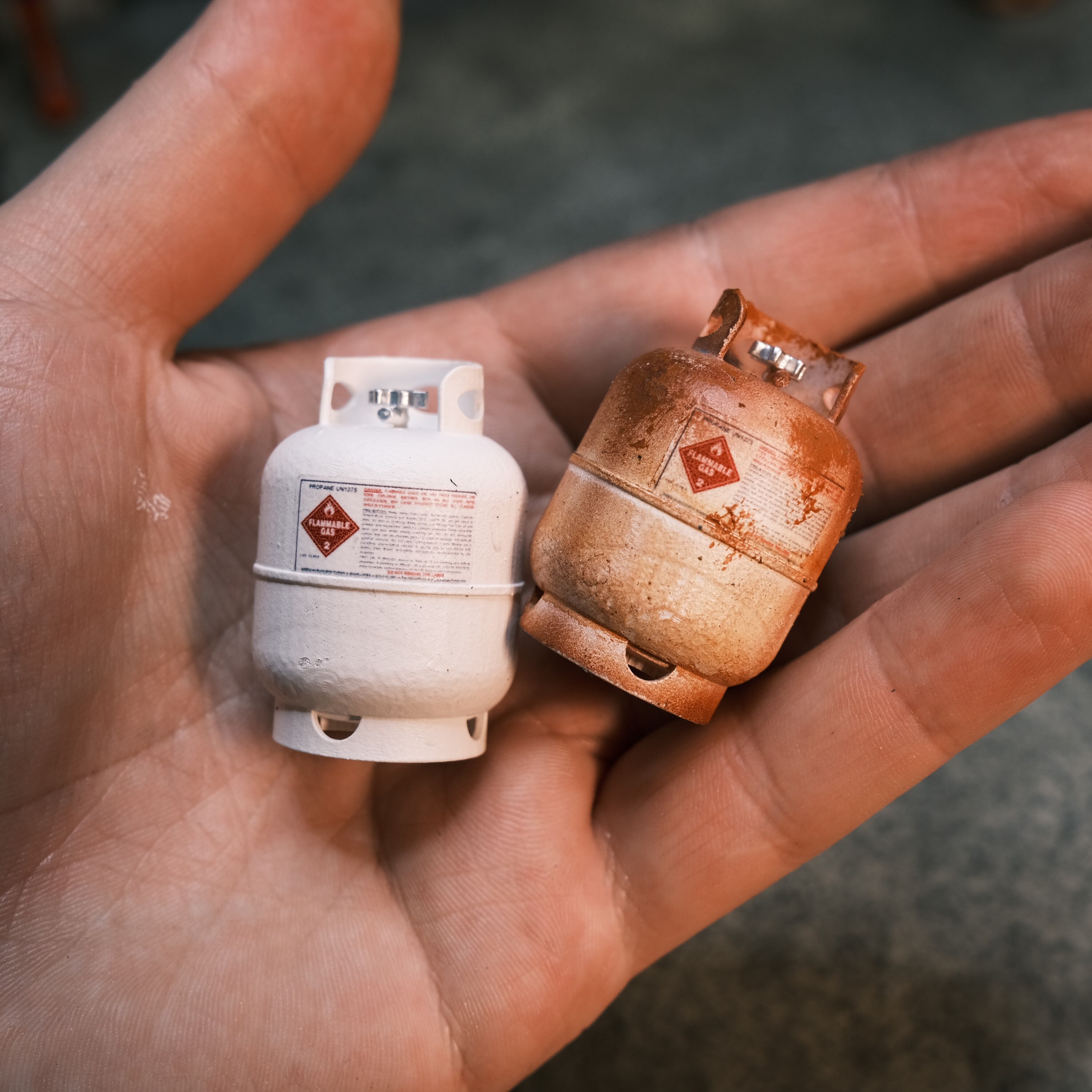 1:12 Scale Mini Propane Tank Hand Painted Diorama Accessory | Etsy