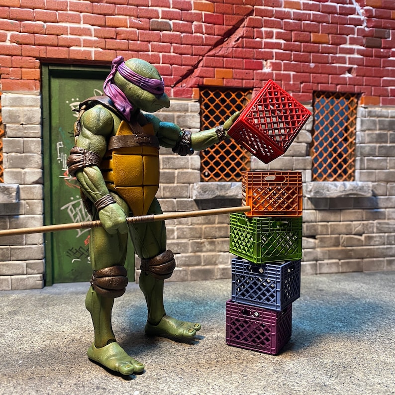 1:12 Scale TMNT Ninja Turtle Milk Crates Set of 5 Hand - Etsy