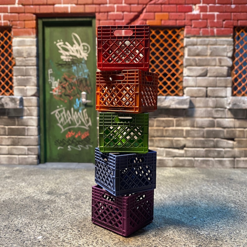 1:12 Scale TMNT Ninja Turtle Milk Crates Set of 5 Hand - Etsy