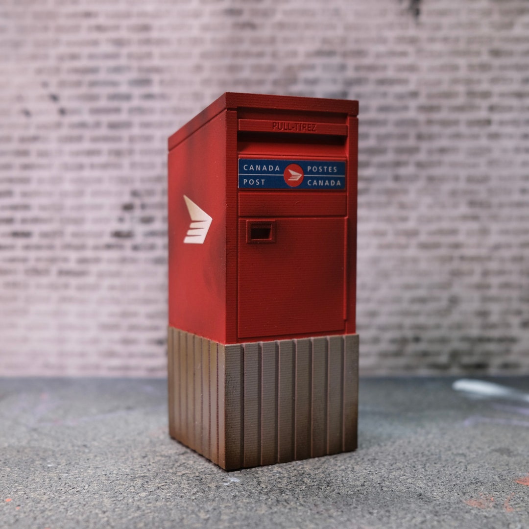 1:12 Scale Canada Post Mailbox / Dropbox - Hand Painted Diorama ...