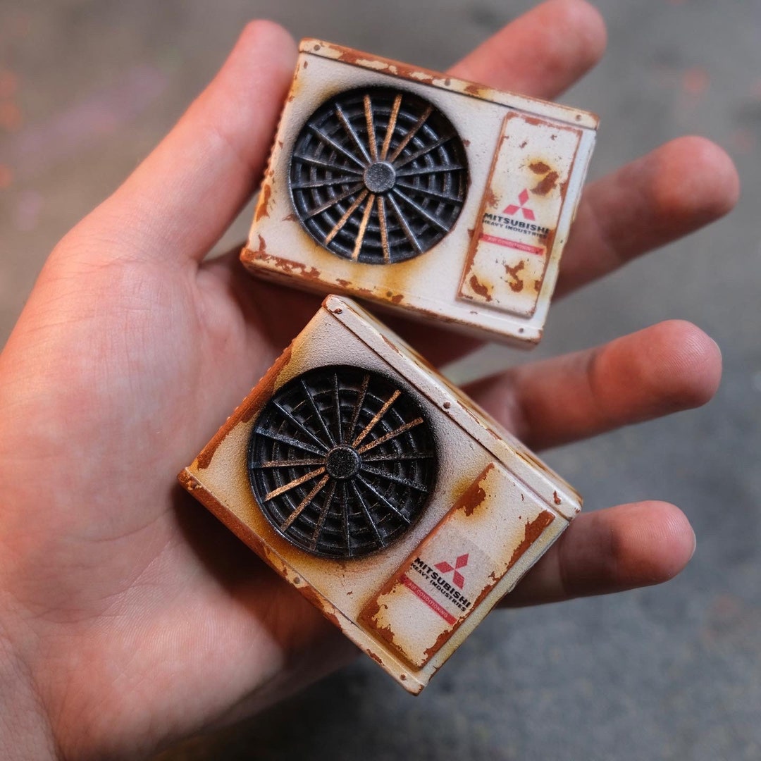 1:12 Scale Air Conditioner Unit / AC Unit - Hand Painted Diorama ...