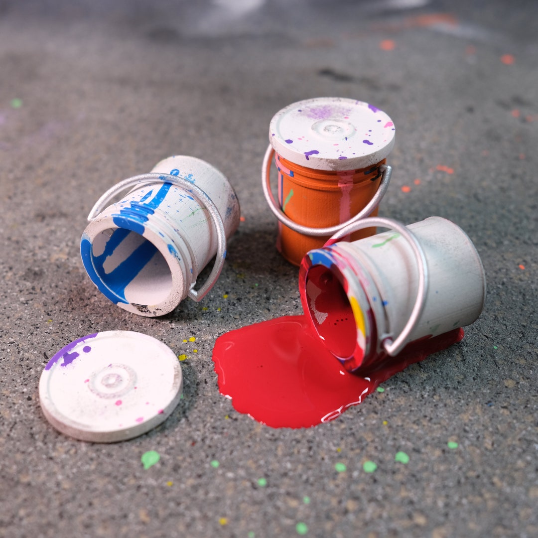 1:12 Scale Paint Bucket - Hand Painted Diorama Accessory / Prop by ...
