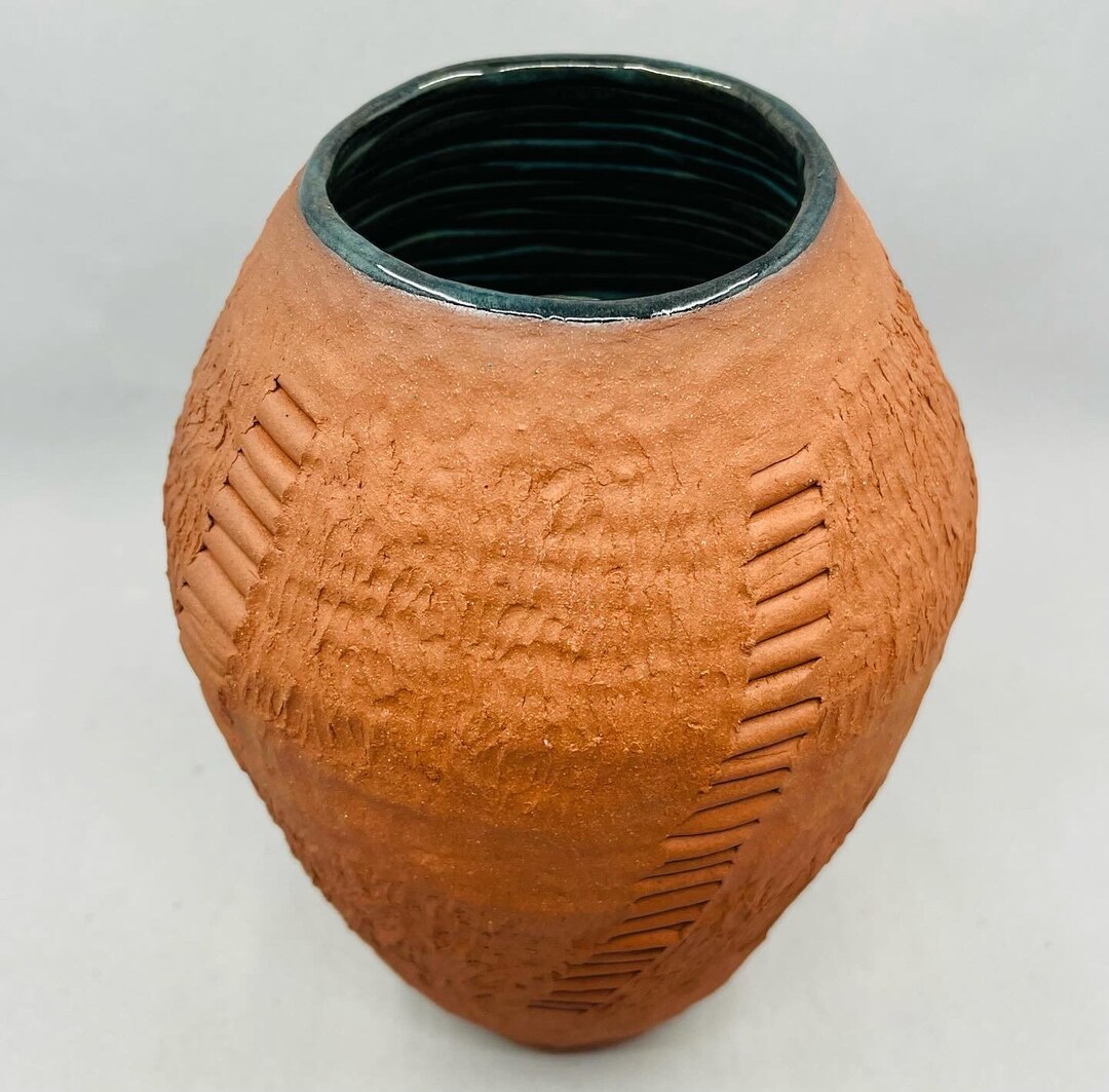 ROSE Coil/textured Coil Vase / Coil Pot / Handmade Pottery/ Medium Pot ...