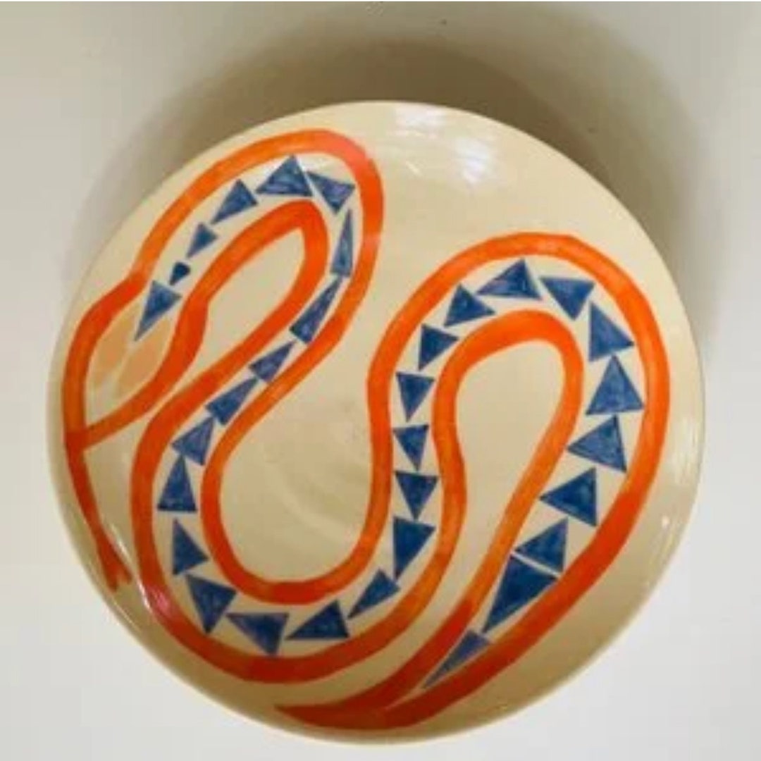 Ceramic Platter / Ceramic Snake / Kitchen Platter / Wheelthrown - Etsy