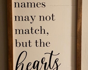 Last Names Do Not Match - Etsy