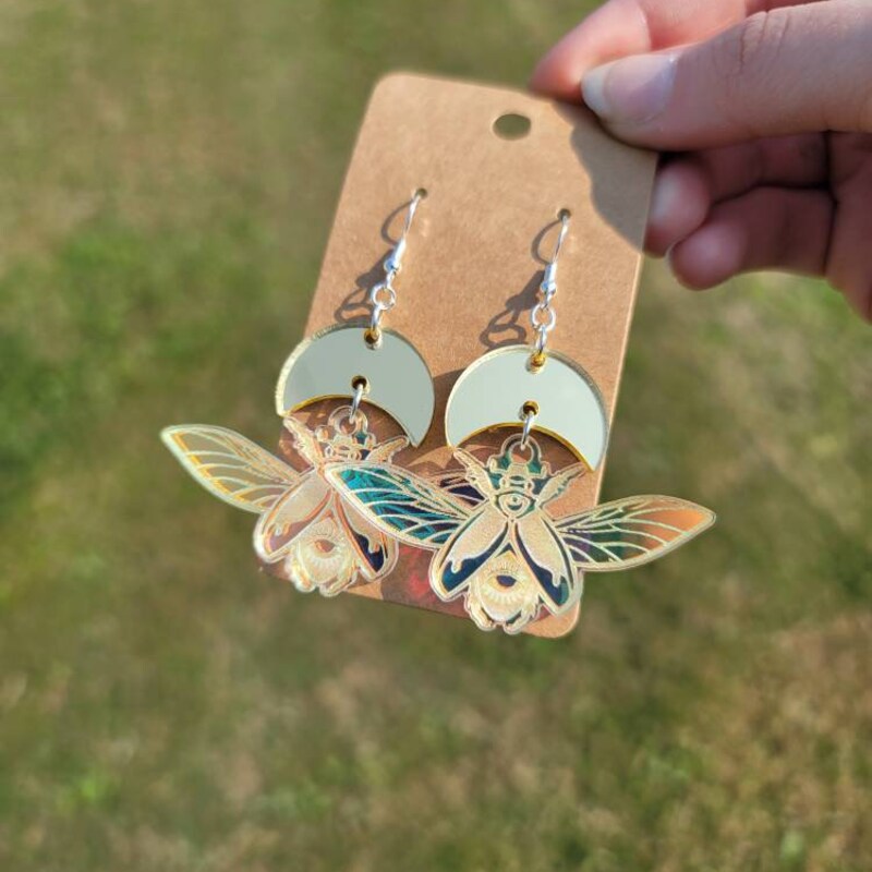 Beetle Earrings - Etsy