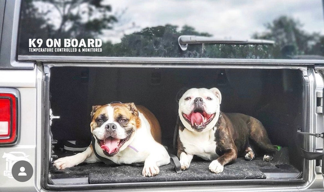 K9 on Board Car Decal | Temperature Controlled & Monitored Window Decal ...