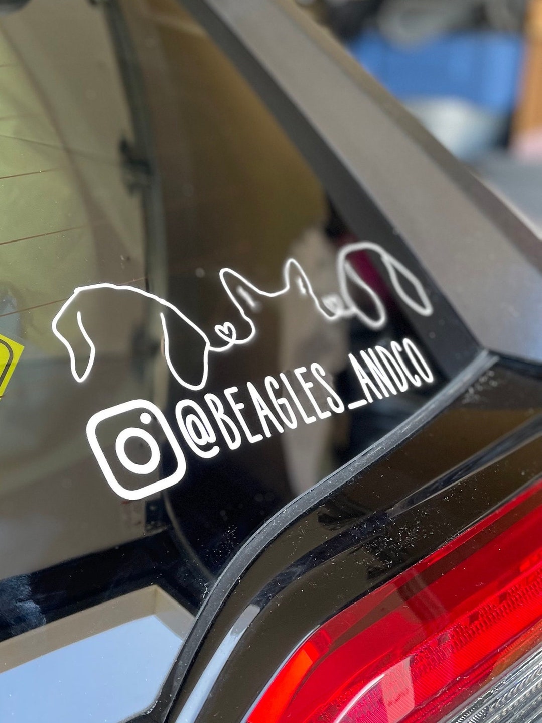 Instagram Handle Car Decal | IG Handle Window Decal | Personalized Car ...