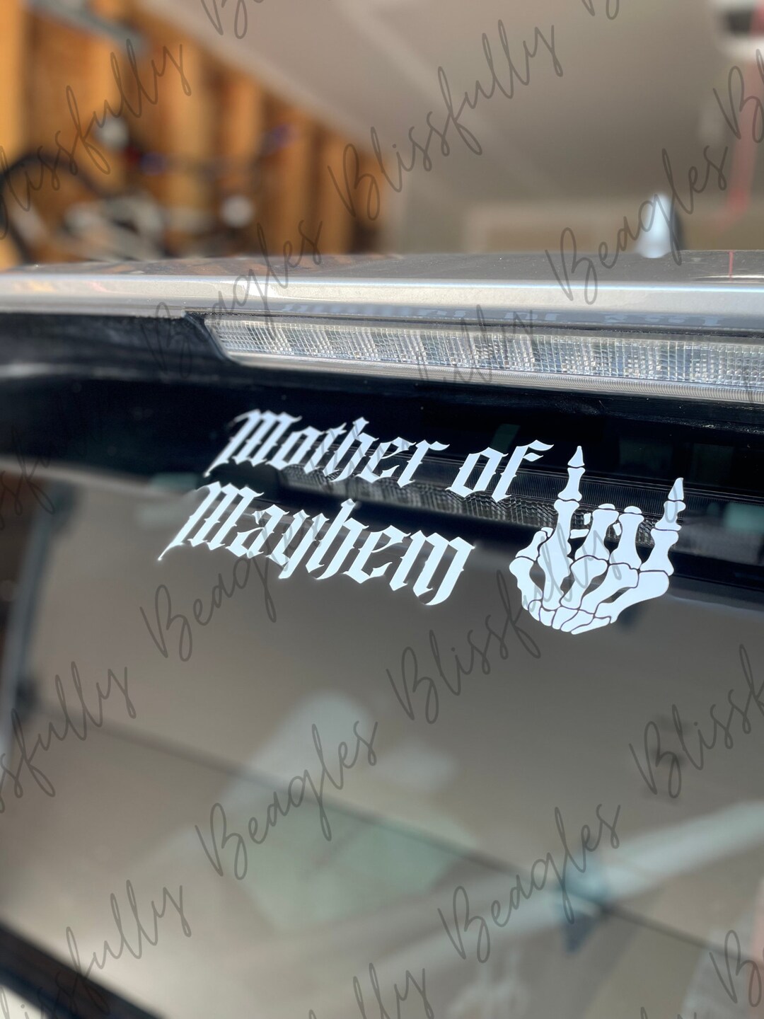 Mother of Mayhem Car Decal - Permanent Vinyl Mom Decal - Etsy
