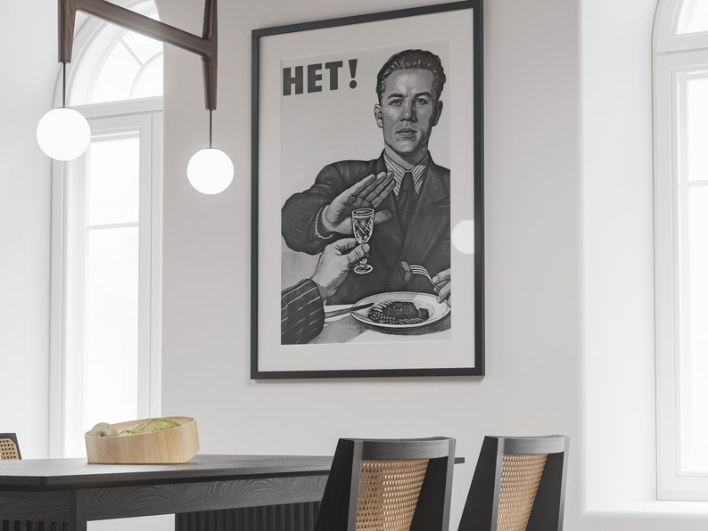 Anti Alcohol Poster Het No Alcohol Drinking USSR Propaganda - Etsy