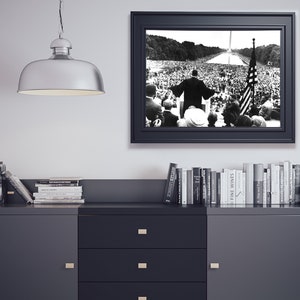 Martin Luther King Poster, I Have A Dream, Black and White Wall Art ...