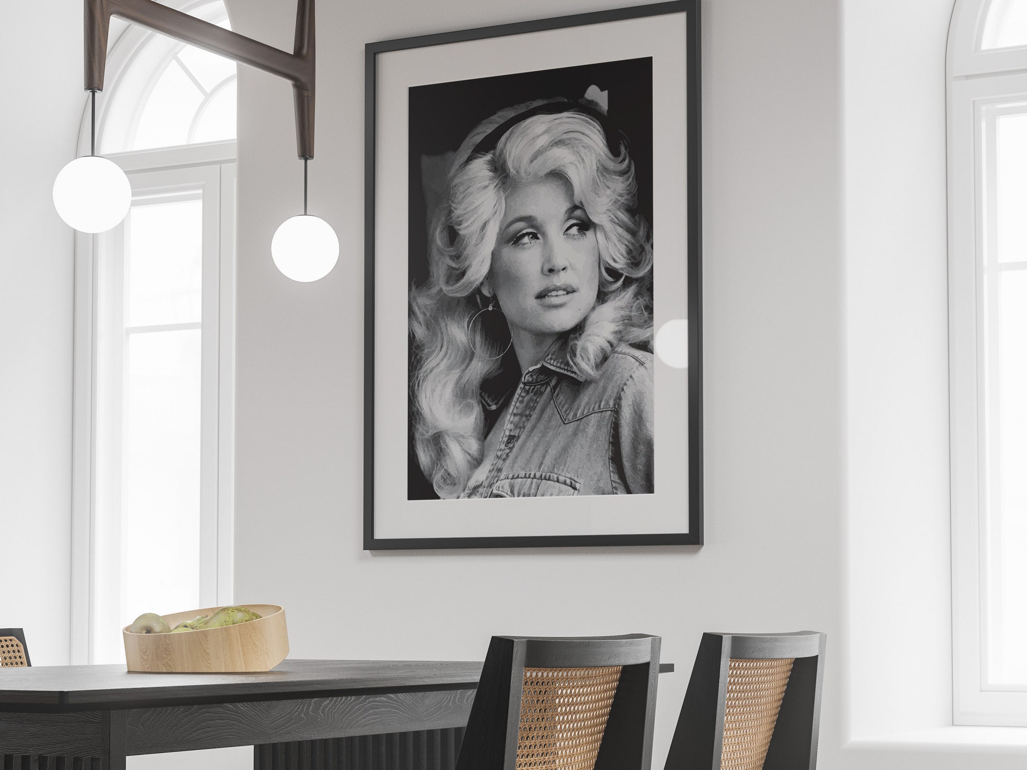 Dolly Parton Print, Black And White, Dolly Parton Poster, Dolly Parton ...