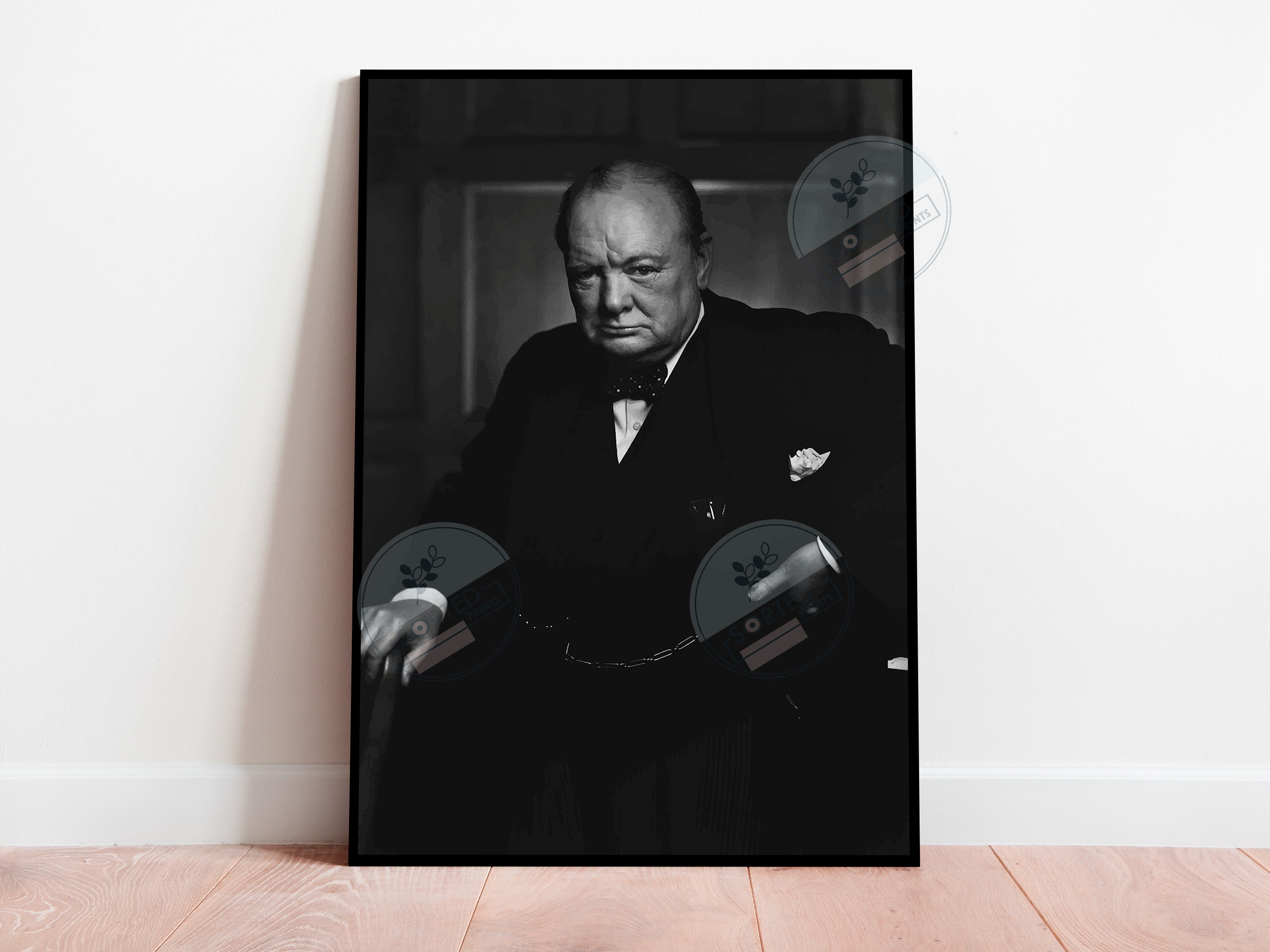 Winston Churchill Poster Vintage Home Decor Winston - Etsy