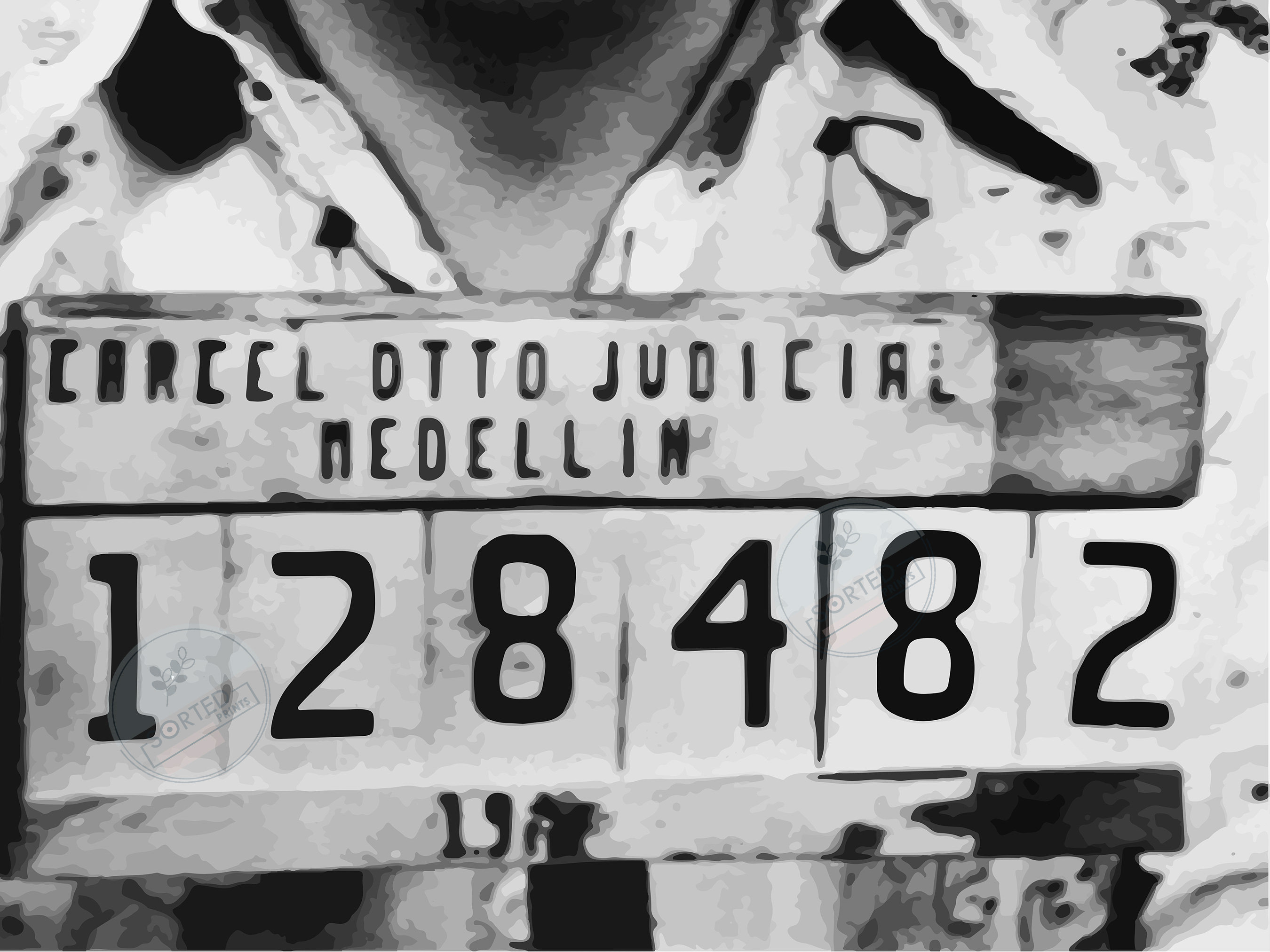 Pablo Escobar Mugshot Poster Black and White Vintage Print - Etsy UK