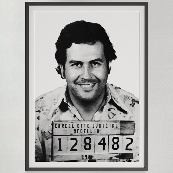 Pablo Escobar Poster Mugshot - Etsy