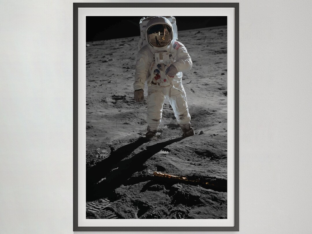 Vintage Apollo 11 Moon Landing Poster: NASA Space Print (digital ...