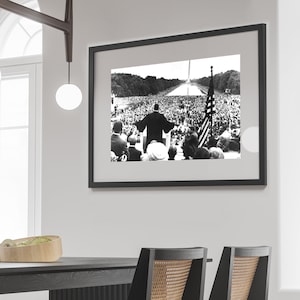 Martin Luther King Poster, I Have A Dream, Black and White Wall Art ...