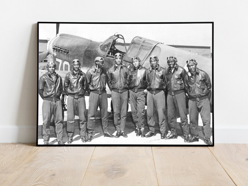 Tuskegee Airmen WWII Photo: Black History US Army Print, African ...
