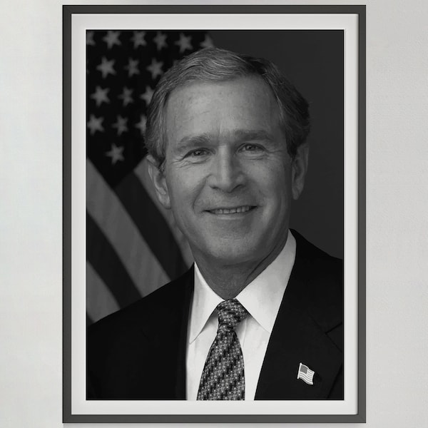 George Bush Poster - Etsy
