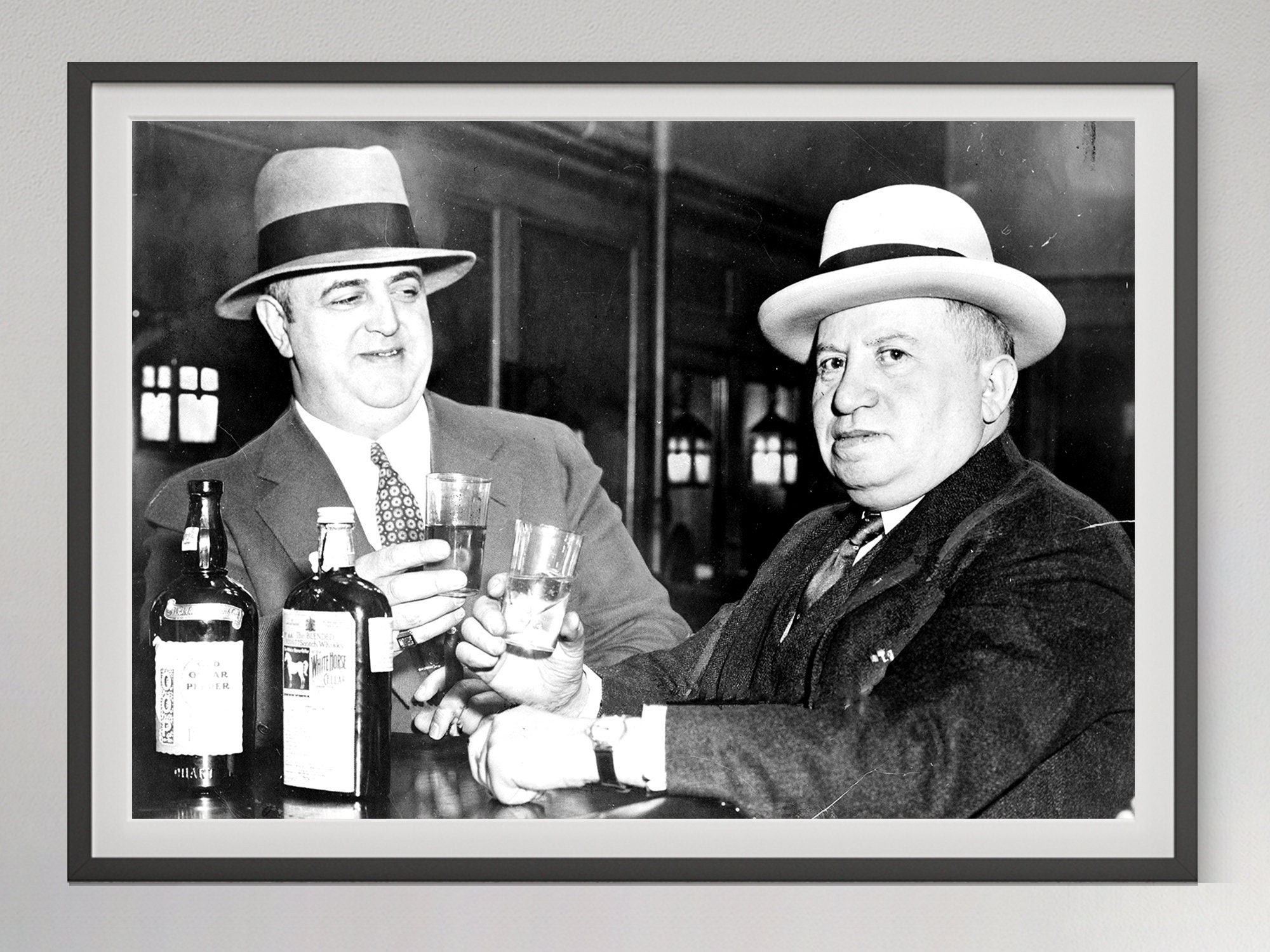 End of Prohibition Vintage Poster: Black and White Bar Decor (digital ...