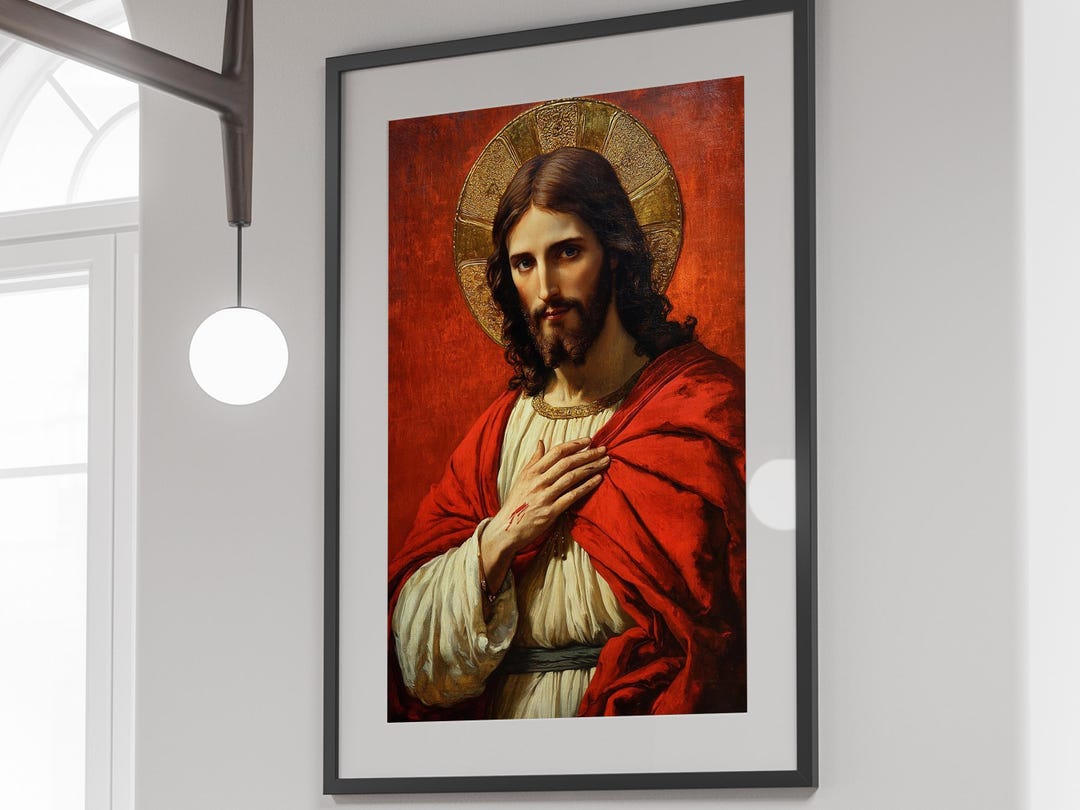 Jesus Christ Poster, Jesus Christ Print, Jesus Painting, Easter Print ...